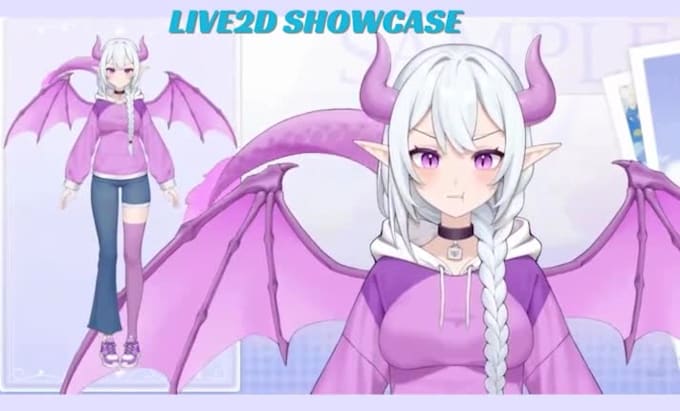 Draw and design 2d vtuber model using live2d for vtube studio by ...