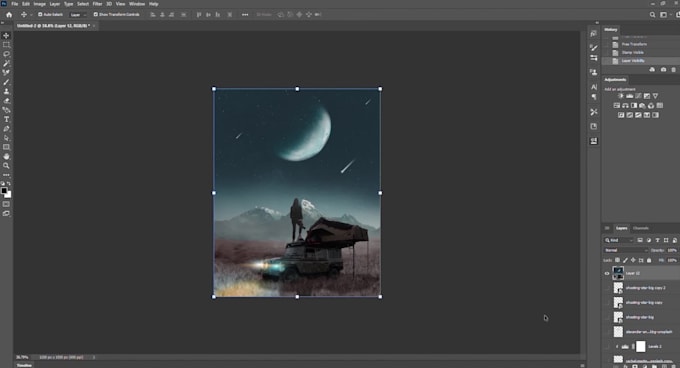 Create an astonishing digital art with animation by Inshal_nazif | Fiverr