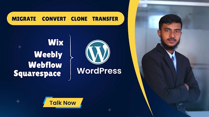 Seamlessly migrate wix to wordpress, squarespace to wordpress and more by Rifatt_hossain | Fiverr