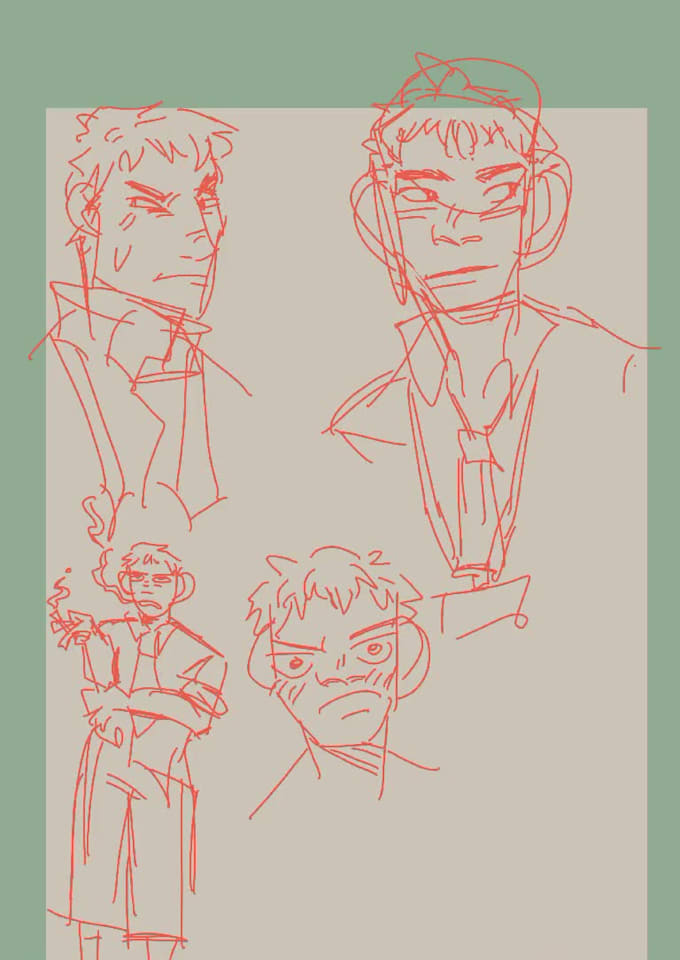 Draw a character profile sheet by Ditmol | Fiverr