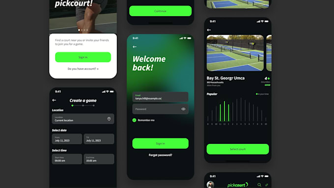 Create stunning mobile app designs ios, android by Andriilyn | Fiverr