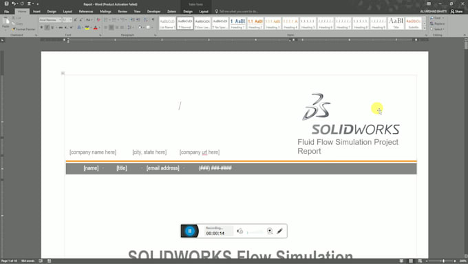Do fea and cfd simulation by using ansys, fusion 360, solidworks by ...