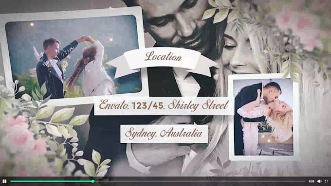 Do a stunning 4k video wedding invitation by Aftereffectgirl | Fiverr