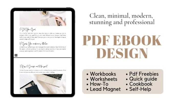 Design a stunning pdf or ebook for you by Hellorm | Fiverr