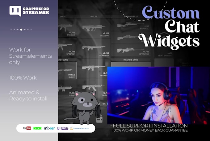 Make custom animated chat widgets design and coding for streamers by ...