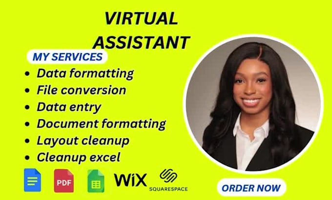 Be your long term virtual assistant data formatting data entry word excel sheet by Joyceandrew2 ...