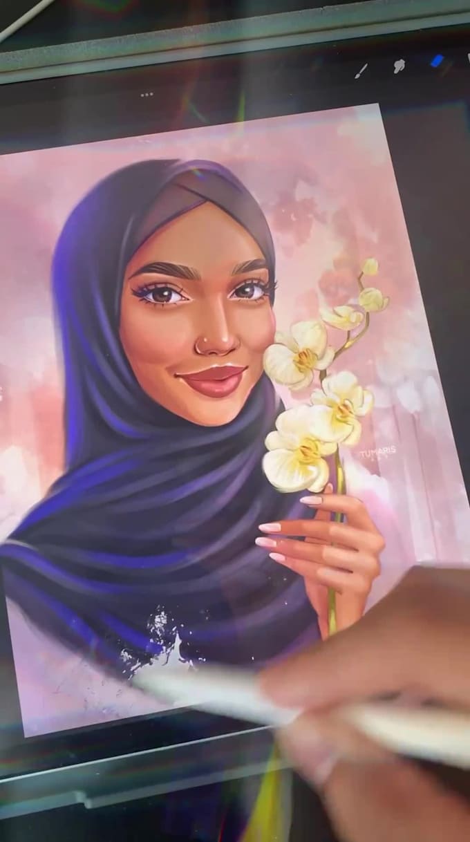 Do creative and colorful portraits, avatars for you by Tumarisart | Fiverr