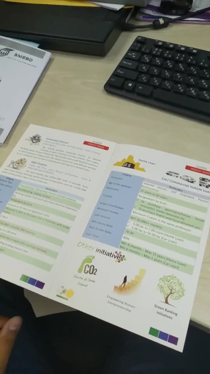 Make a creative professional bifold or trifold brochure by ...