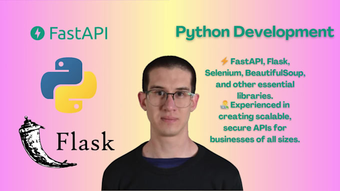 Make api rest in python by Sabbathjm | Fiverr