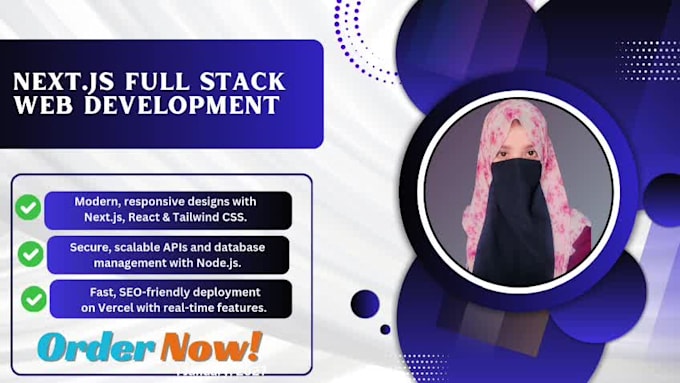Build modern full stack nextjs website using tailwind css by Alishbamajeed28 | Fiverr