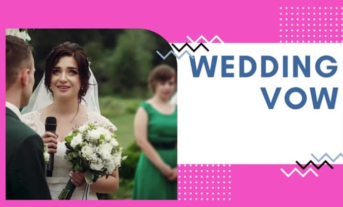 Write your romantic wedding vow for both bride and groom, wedding ...