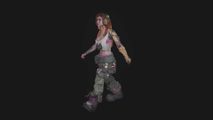 3d game character model ue4 3d realistic character blender asset,3d meta human