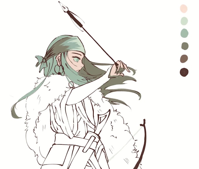 Draw oc, fanart, character w pastel colored style by Suikarimu | Fiverr