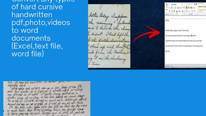 Write hard cursive handwritten to document by Istiarrahman | Fiverr