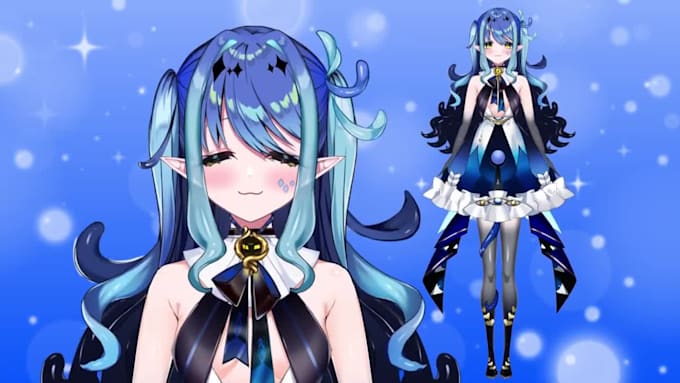 Draw and rig live2d vtuber model, 2d vtuber rigging, 2d vtuber anime ...