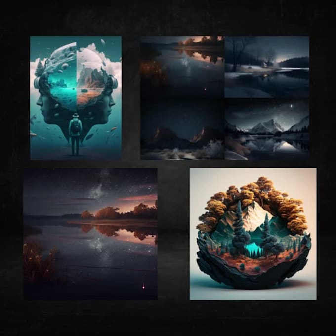 Do detailed landscape design using midjourney ai by Einhander94 | Fiverr