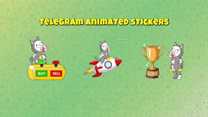 Create viral telegram sticker funny emojis by Digitalkrowd | Fiverr