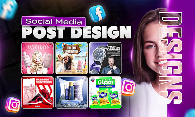 Design facebook ads, instagram posts, and social media graphics by ...