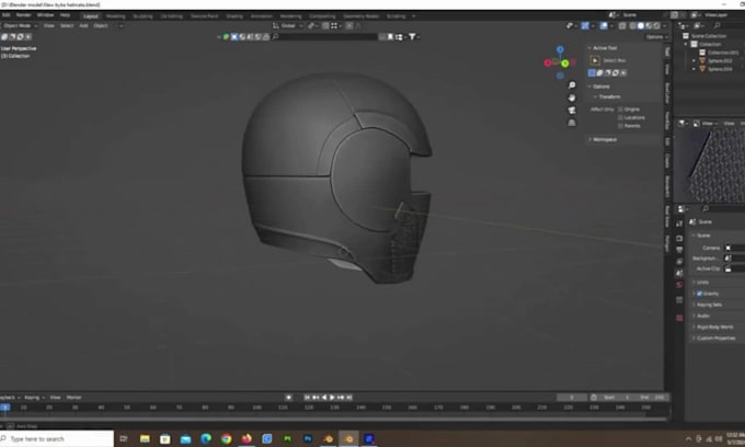 Sculpt 3d helmet mask 3d mask cosplay 3d model 3d mask helmet for ...
