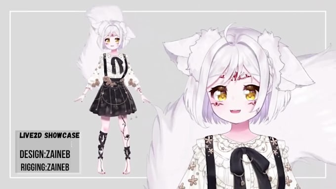 Draw and rig 2d vtuber model, 2d vtuber, vtuber rigging,live2d rig for ...