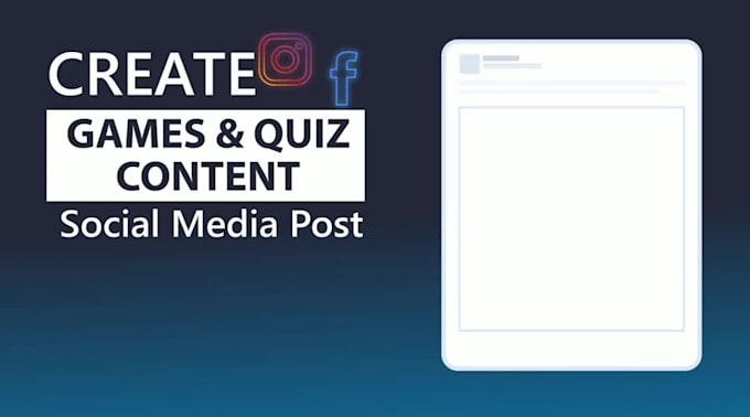 Create games and quiz content for social media post by Doadesignid | Fiverr