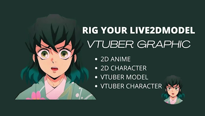 Design and rig your live2d vtuber model by Vtuber_graphic | Fiverr