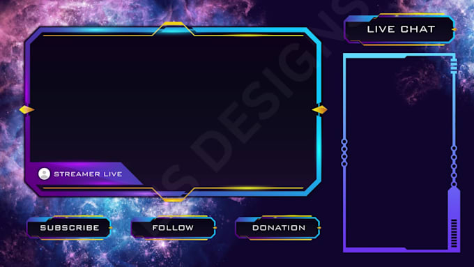 Overlays for twitch or kick by Lady_flip0220 | Fiverr
