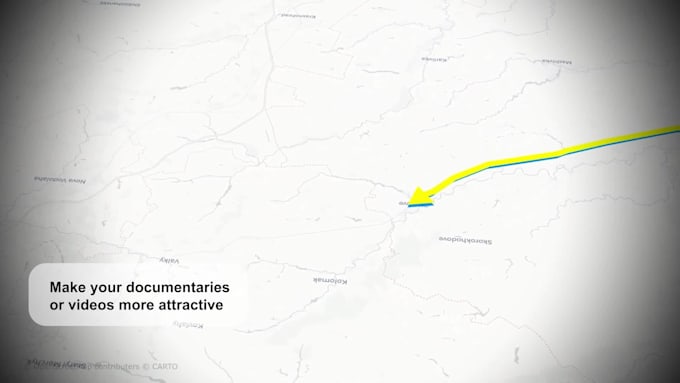 Make vox like map animation video for your travel route map animation ...