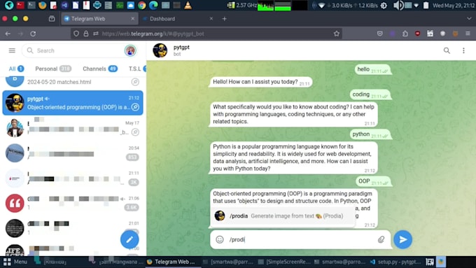 Create a telegram bot and host it for free by Smartwa_254 | Fiverr