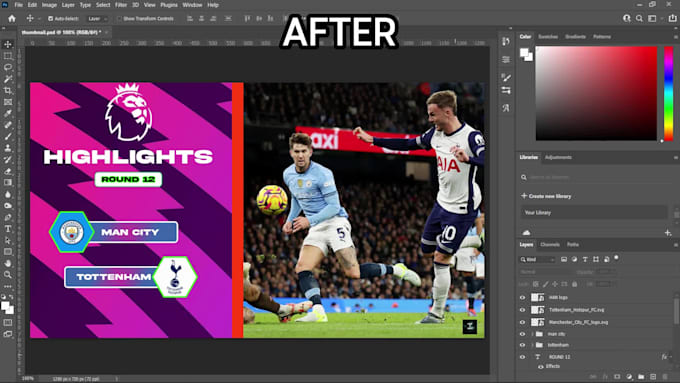 Edit your football youtube thumbnails by Haveaname | Fiverr