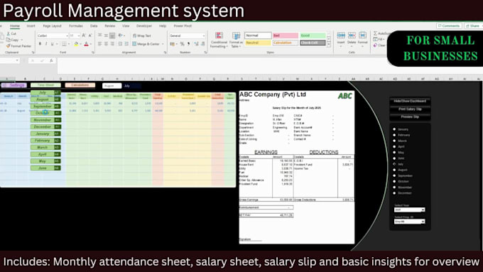 Manage your payroll in microsoft excel by Ijazahmad988 | Fiverr