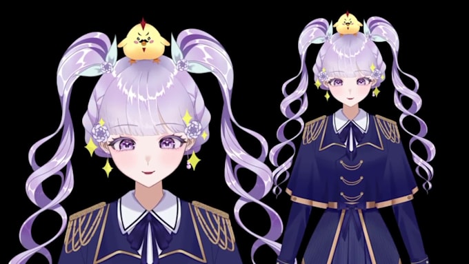 Draw live2d vtuber model, vtuber model, live2d rigging, vtuber ...