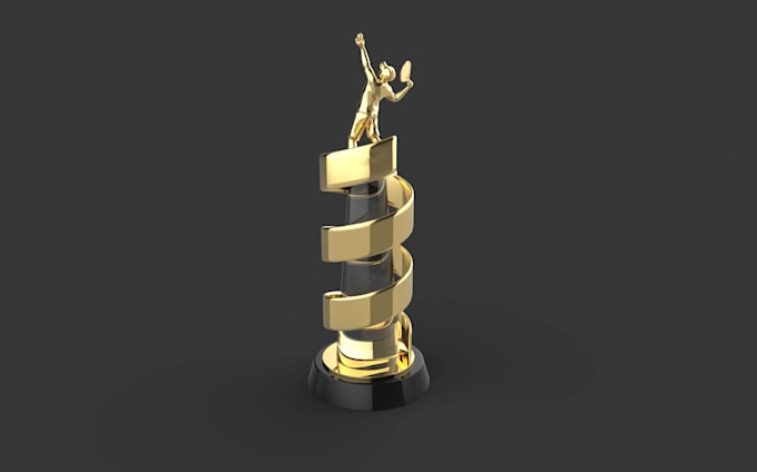 Do 3d trophy and 2d awards for your events and shows by Enamhassan7393 ...