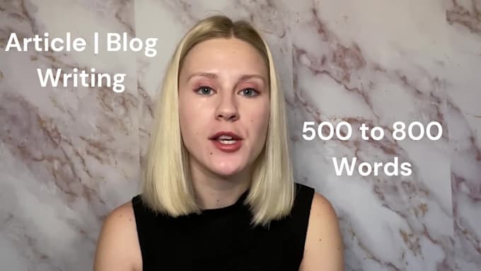Write a 500 to 800 word blog or article by Berrybranded | Fiverr