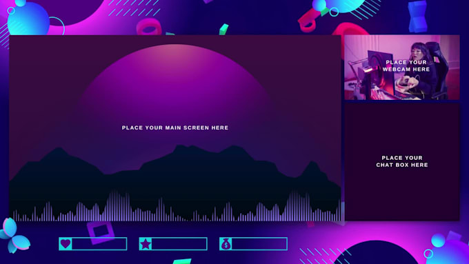 Custom overlays for youtube, twitch by Rubiinh00twitch | Fiverr