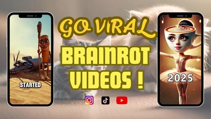 Create viral italian brain rot ai videos, taung stories, shorts, reels ...