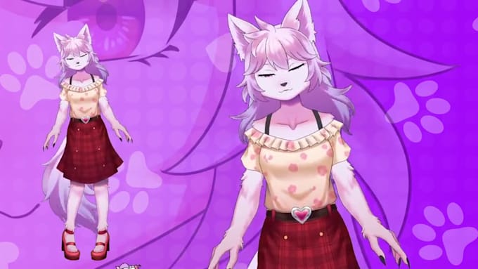 Make custom live2d vrchat avatar vrc avatar vrchat modeling by Brammark ...