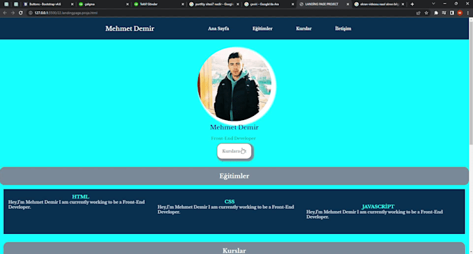 Html css responsive bootstrap by Mehmetdemir859 | Fiverr