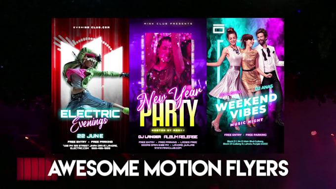 Animate flyer or create animated motion flyer motion poster by Brevio ...