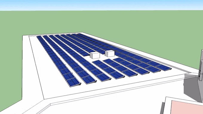 Design a 3d pv system for your solar proposal using sketchup by ...