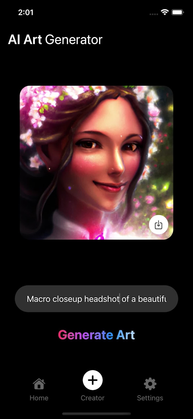 Develop an art generator ios app powered with chatgpt by Ihusnainali ...