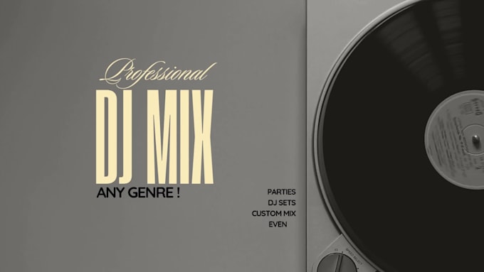 Create a custom dj mix for your special event by Elshormolessy | Fiverr