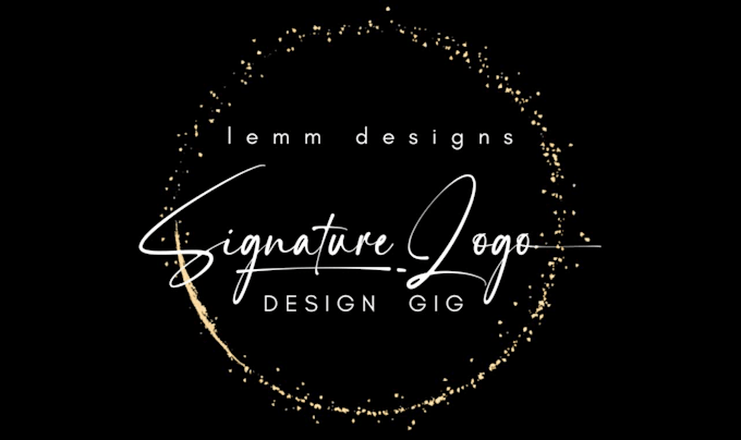 Design a custom signature, handwritten, scripted text logo by Lemm ...