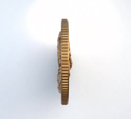 Sculpt 3d printable coin model, 3d spinning logo, coin design, base ...
