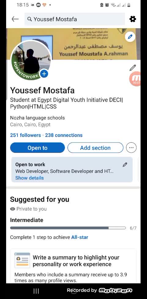 Create for you a linkedin profile by Youssefinthemu | Fiverr
