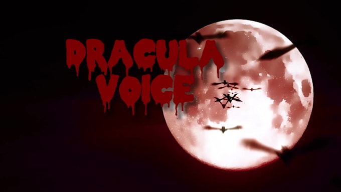 Give monster, dracula or dark scary voice for haunted house or ...