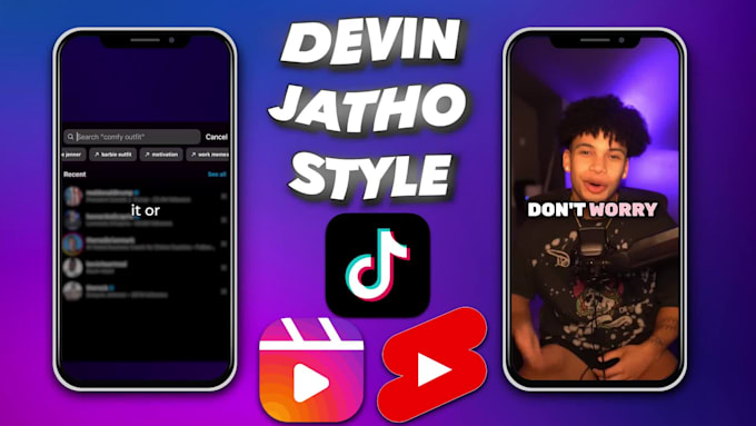 Edit viral tiktoks and instagram reels like devin jatho by Shortedmedia | Fiverr