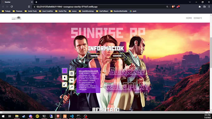 Make a web page with donation system for fivem by Facundoutrico | Fiverr