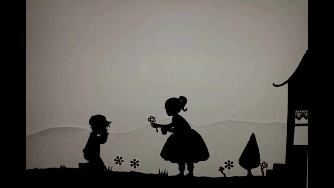 Create 2d silhouette character animation shadow style animation and ...