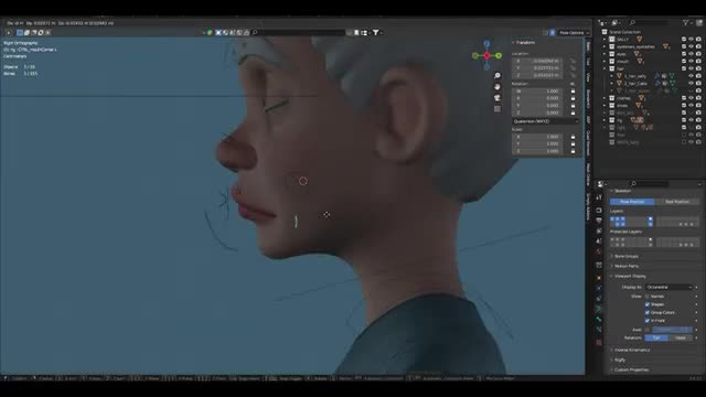 Animaze 3d facial rigging ikfk rig, animate 3d model control rigging ...